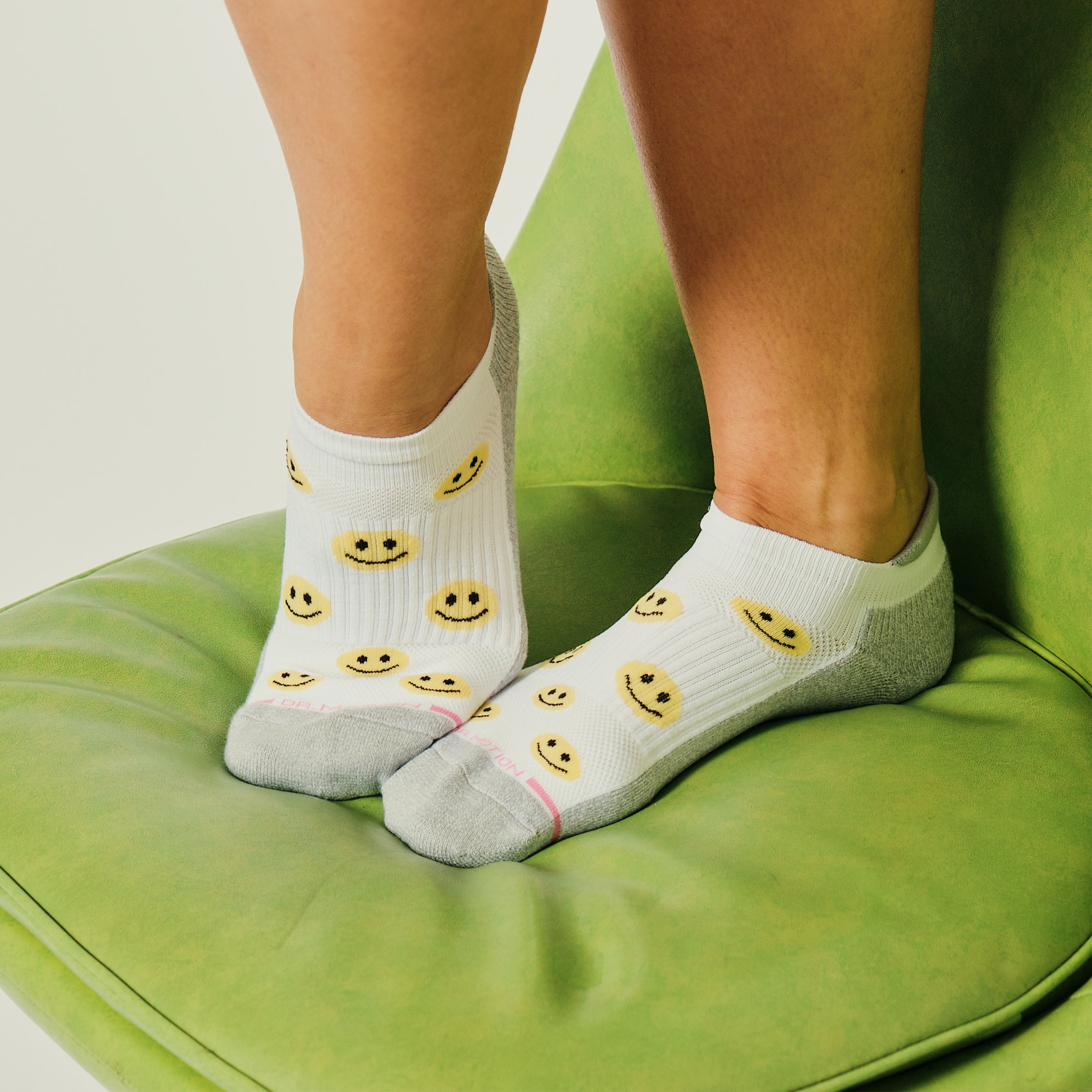 Ankle Compression Socks For Women | Dr. Motion | Smiley Face