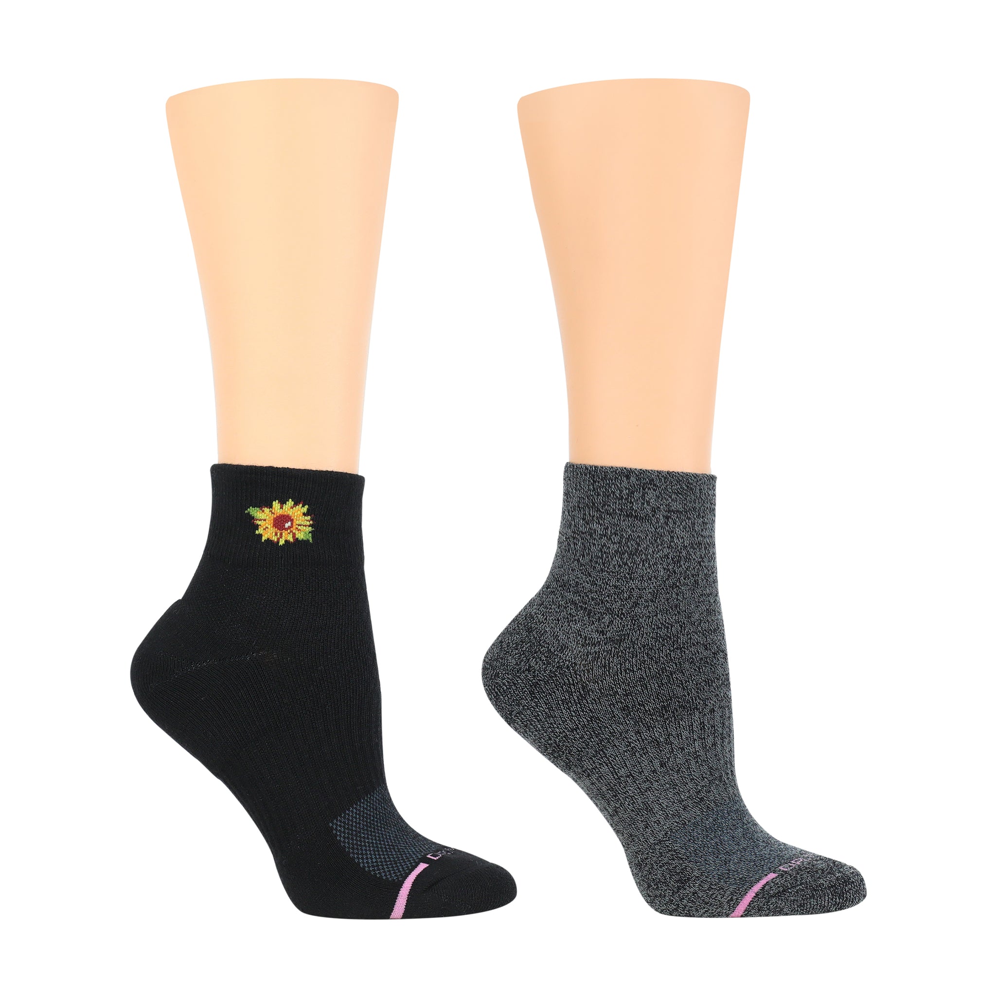 Quarter Compression Socks For Women | Dr. Motion | Placed Sunflower