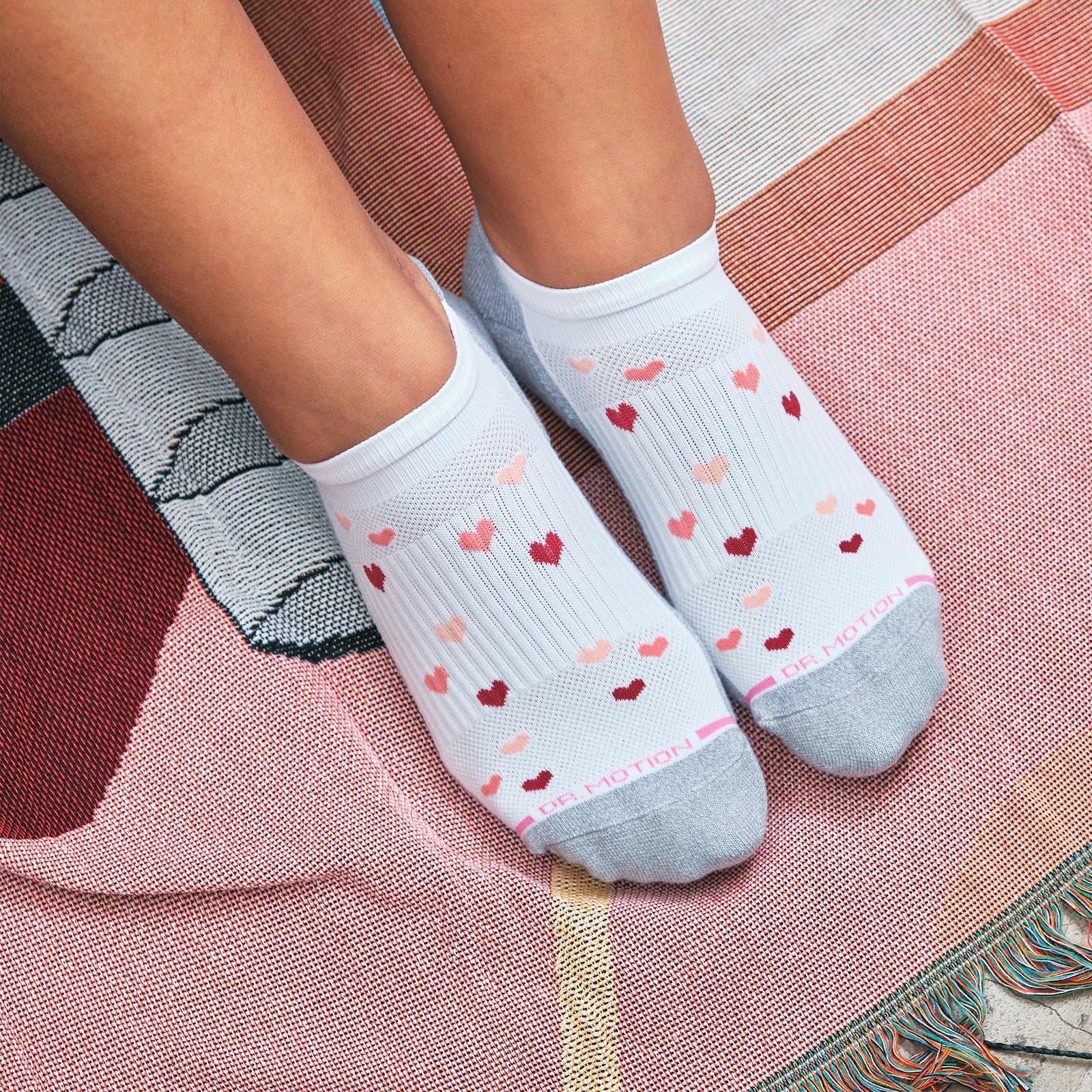 Ankle Compression Socks For Women | Dr. Motion | Heart Trio