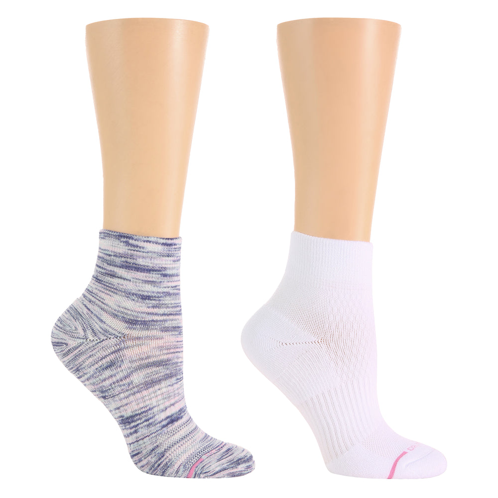 Quarter Compression Socks For Women | Dr. Motion | Spacedye