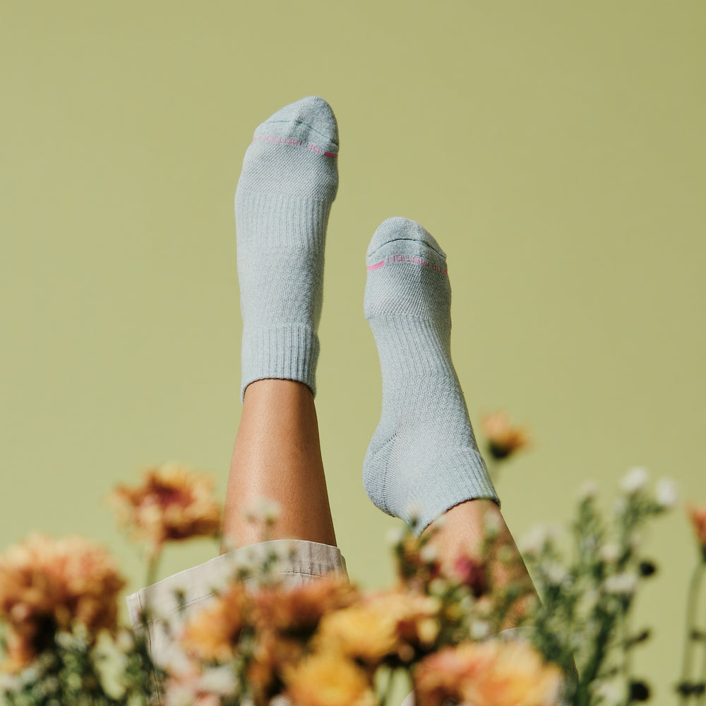 Quarter Compression Socks For Women | Dr. Motion | Basic Ribbed Cuff