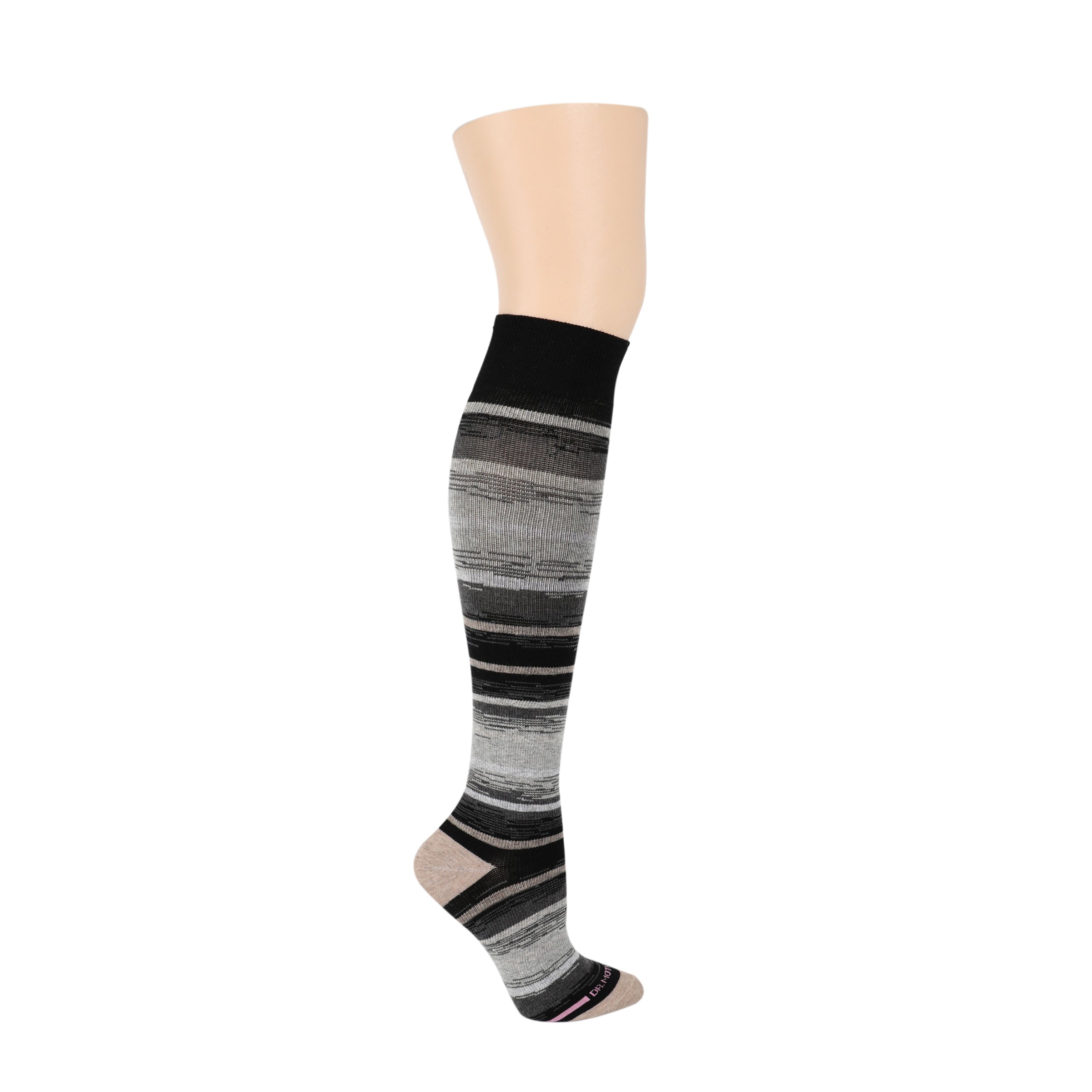 Knee-High Compression Socks For Women | Dr. Motion | Classic Stripes
