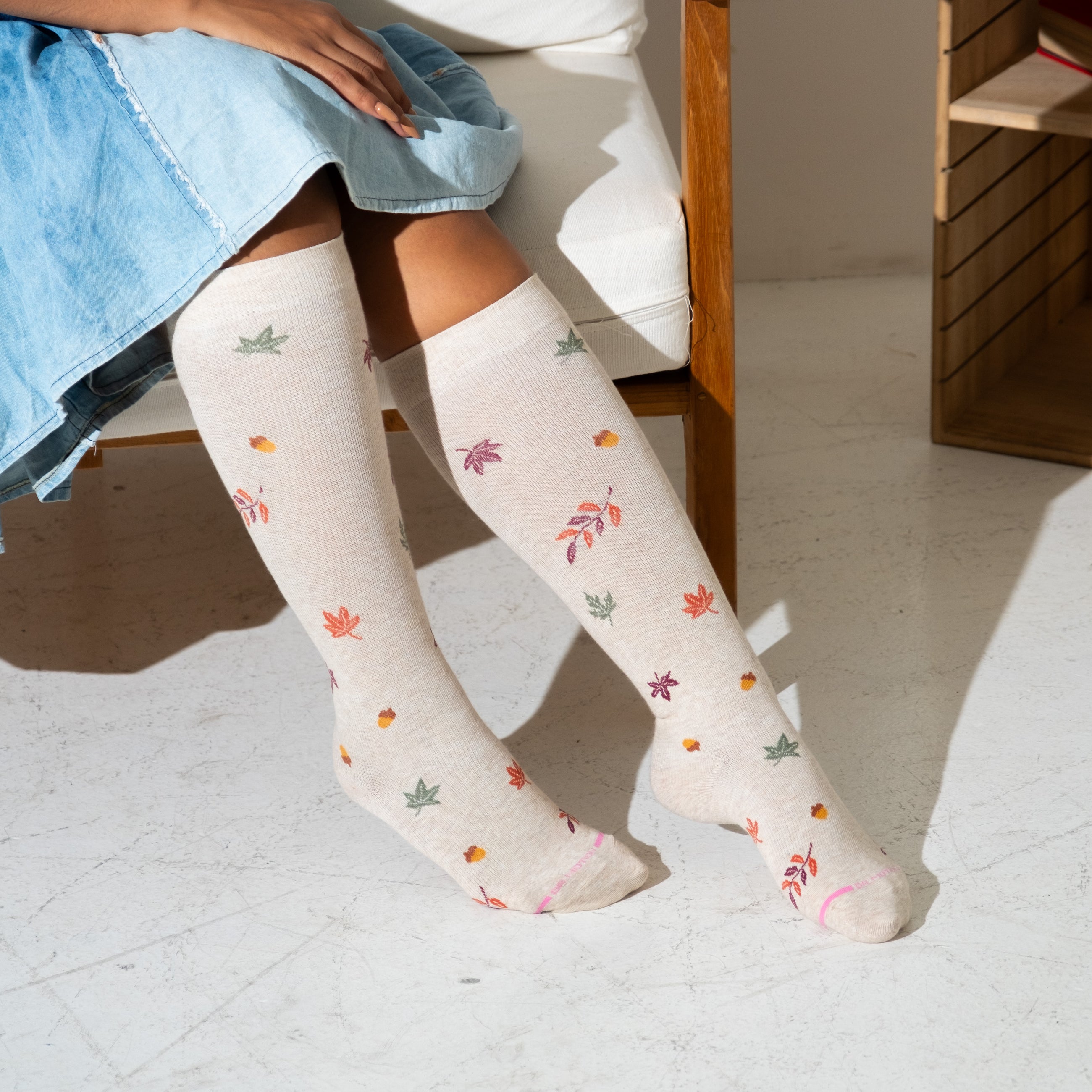 Knee-High Compression Socks For Women | Dr. Motion | Fall Foliage