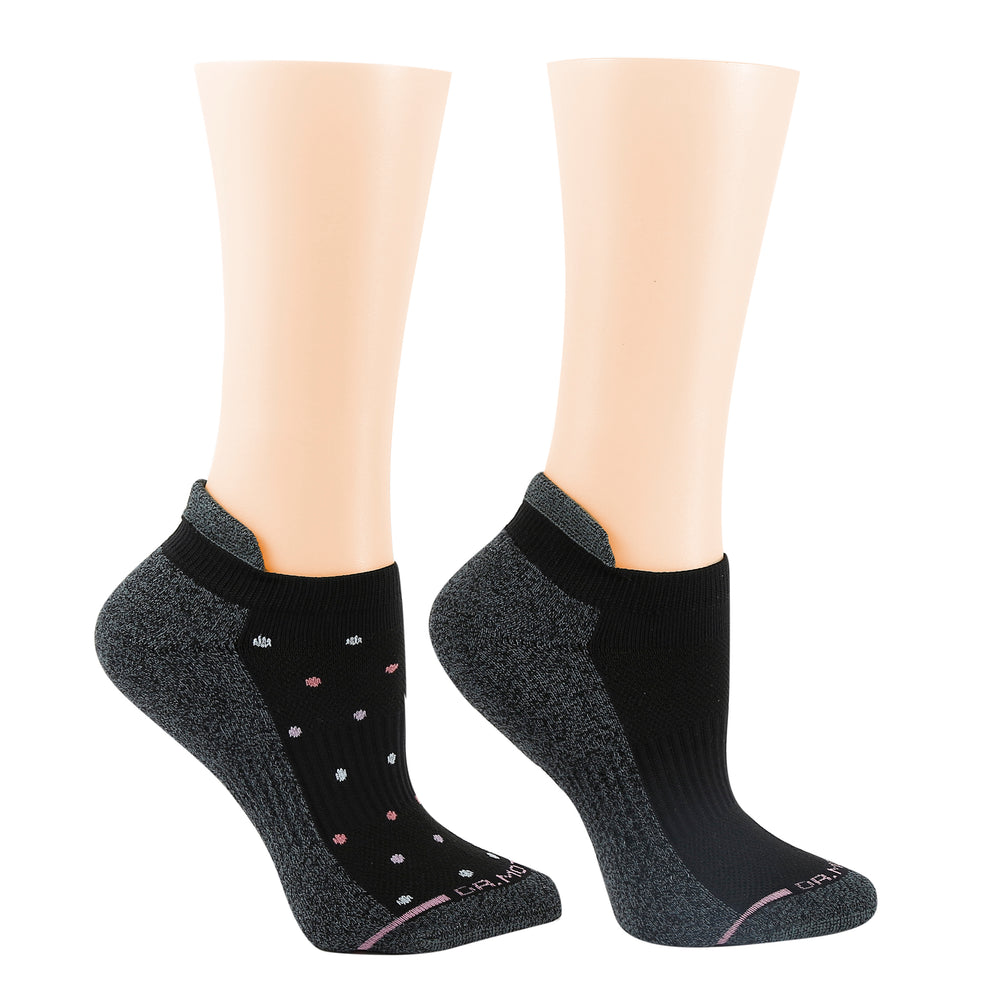 Ankle Compression Socks For Women | Dr. Motion | Tri Color Dots