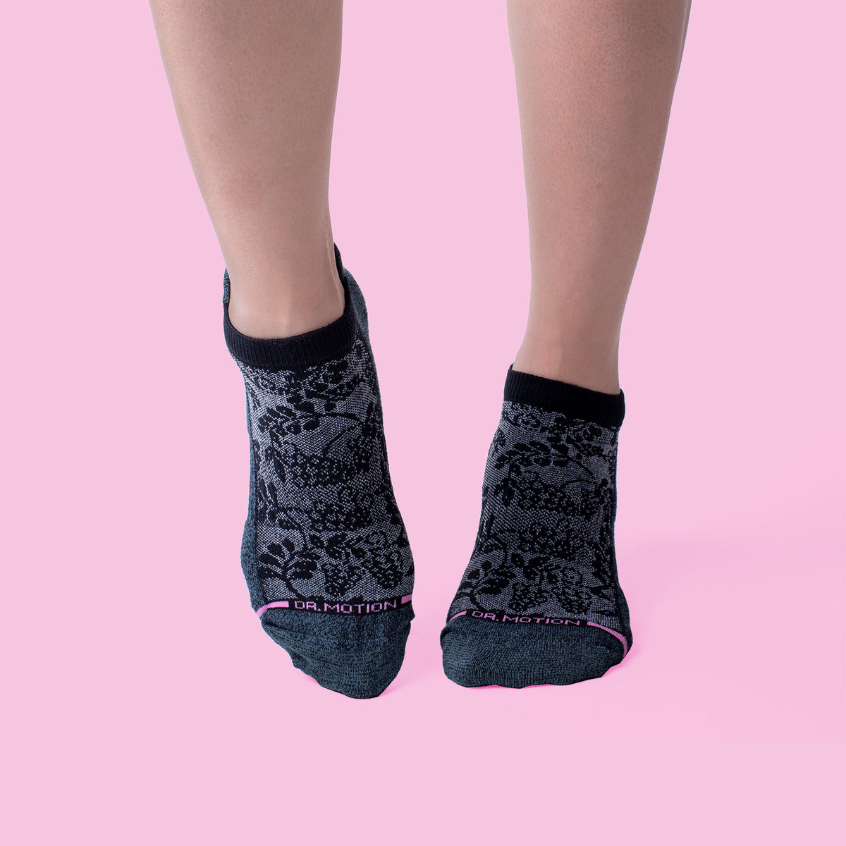 Ankle Compression Socks For Women | Dr. Motion | Pretty Lace Texture