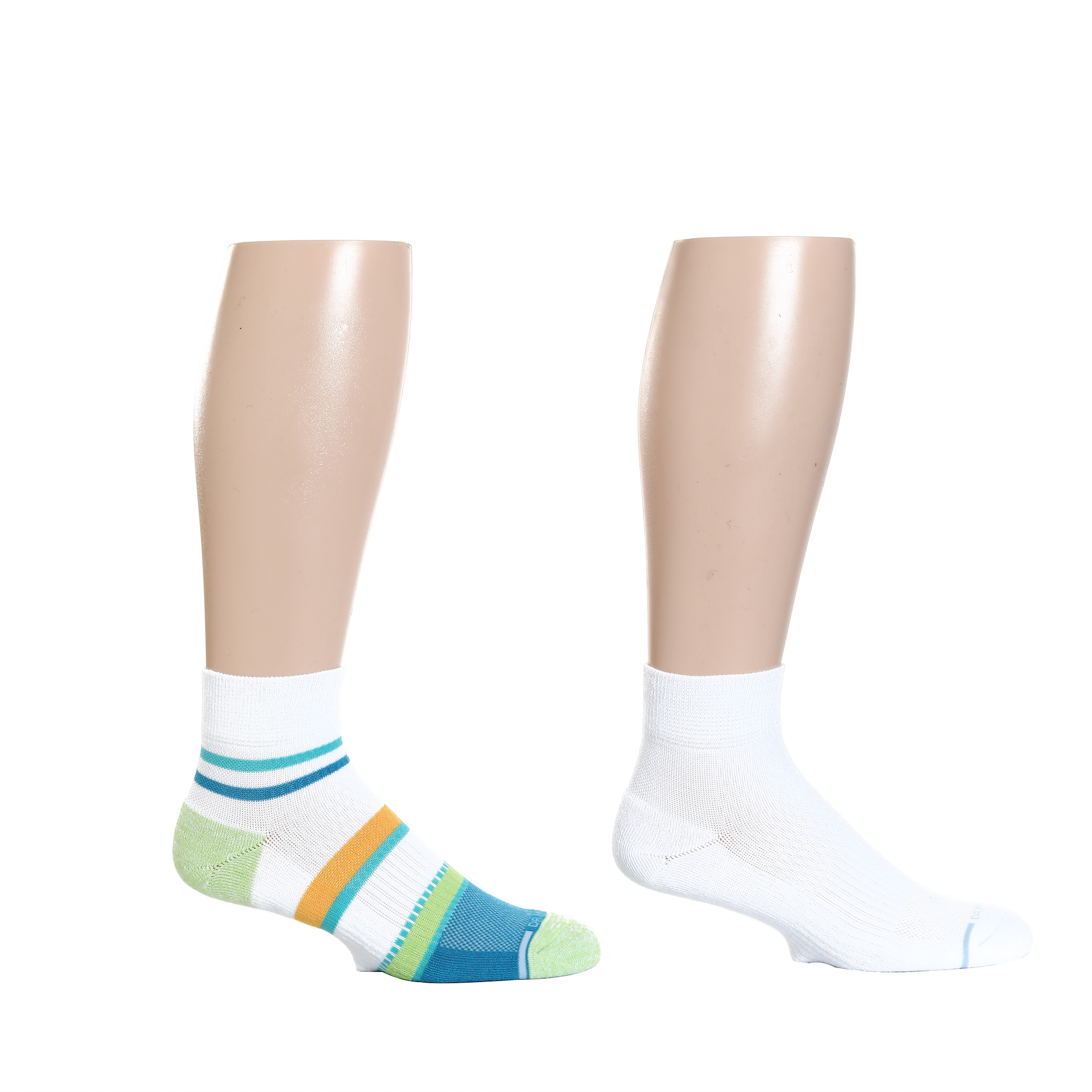 Varied Stripes | Quarter Compression Socks For Men | Dr. Motion