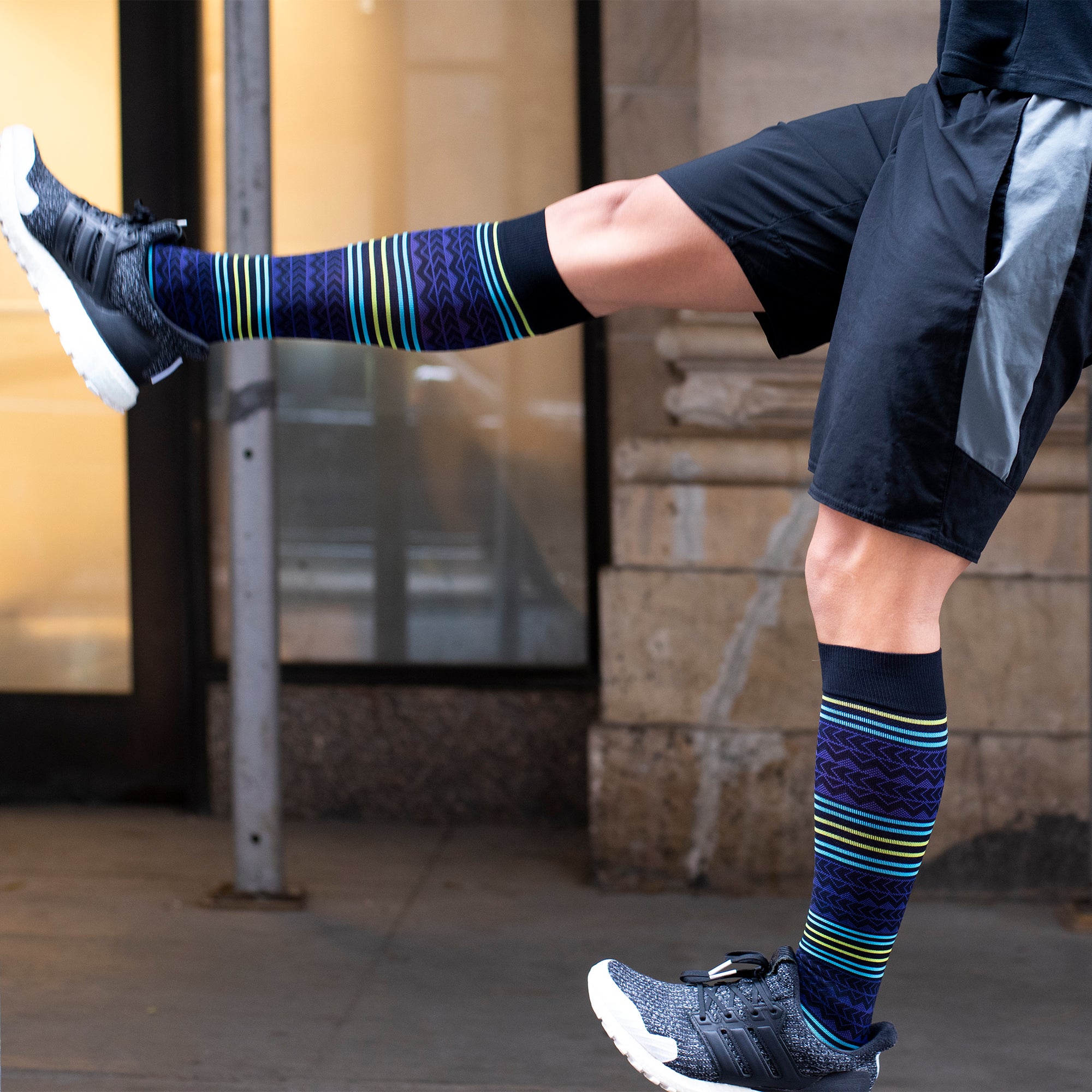 Athleisure Compression Socks For Men & Women | Dr. Motion | Soft Aztec